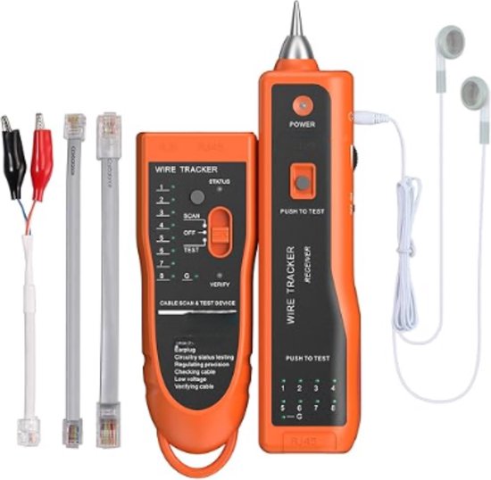 Kabeltester - Kabelzoeker - Met toongenerator - Circuittester | bol