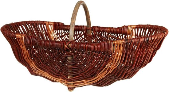 Rieten mand met beugel - ca. 55 x 34 cm - rieten vlechtwerk - html ...