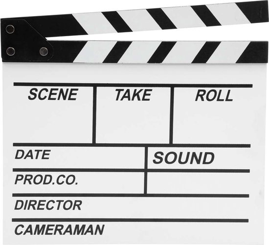 Director Clapper Board / Scene Board / Clapboard / Filmklapper - Zwart ...