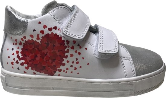 Falcotto - Corrason - Mt 24 - Velcro rode hartjes lederen sneakers ...