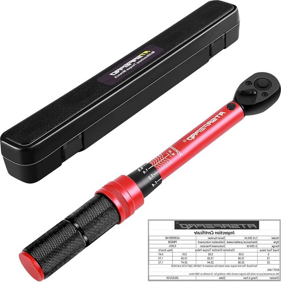 Momentsleutel 3-25 Nm 1/4 inch aandrijving - klik momentsleutel - duale ...