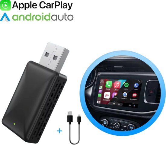 2-in-1 5G CarPlay Dongle – CarPlay Dongle – Android Auto Dongle – CarPlay Apple –... | bol