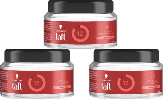 Taft V12 Gel - Voordeelverpakking 3 x 250 ml | bol
