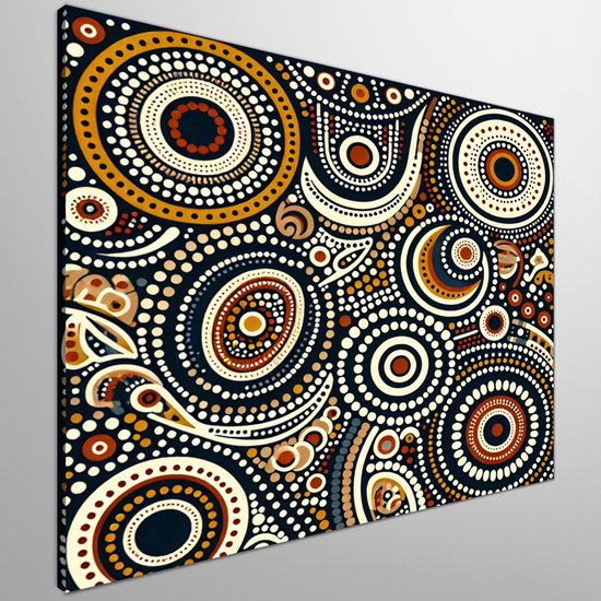 Doodle aboriginal schilderij | Aboriginal Dreams: A Spirited Doodle of ...