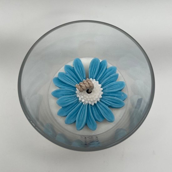 Container kaars - blauw - 305 | bol