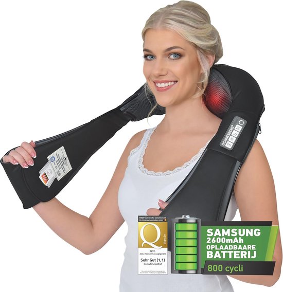 Draadloze Shiatsu Massage Apparaten voor Nek, Rug en Schouder ...