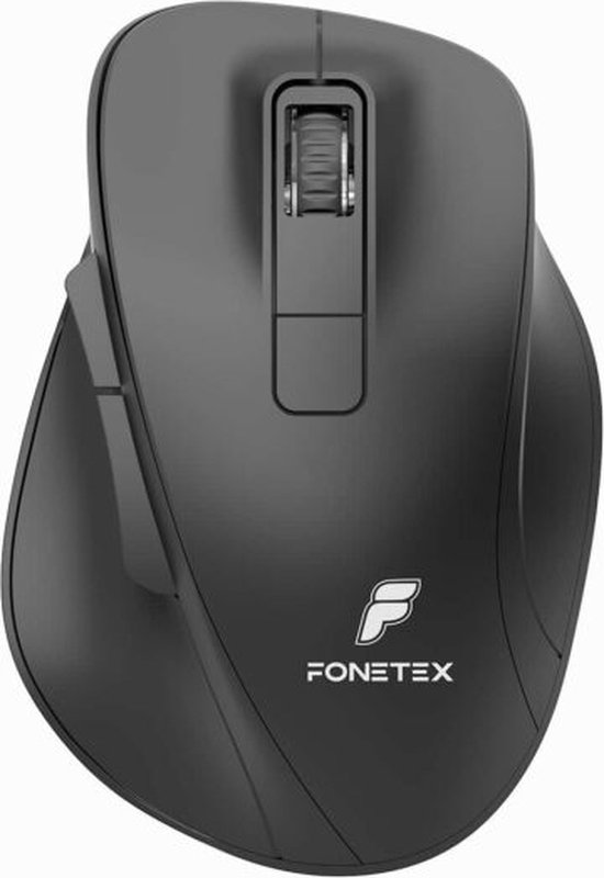 FoneTex draadloze muis met duimsteun - Draadloos + Bluetooth V5.0 ...