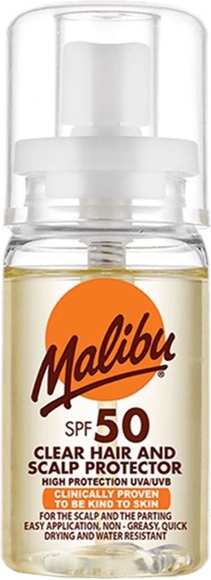 Malibu Hair & Scalp Protector Clear SPF 50 - 100 ml | bol