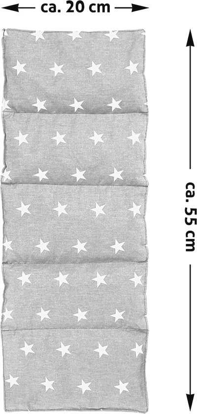 Groot Kersenpitkussen 55x20 cm - Warmte- en Koud Kussen voor Rug, Nek ...