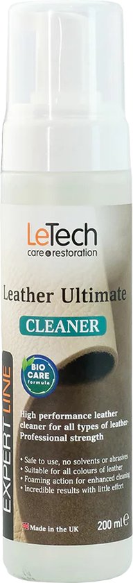 LeTech leer schoonmaken - krachtig maar zuinig - reiniger leder ...