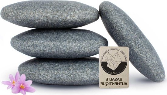 XL Hot Stone Set - Echt Basalt - Gecertificeerd - Grote Warmte | bol