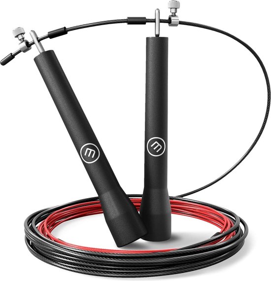 Springtouw Speed Jumping Rope met Trainingsgids en Reservekabel ...