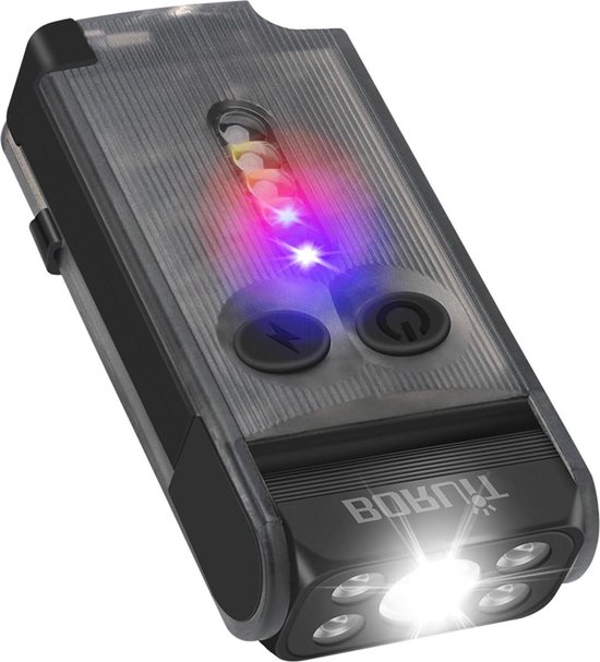 Zaklamp krachtige professionele led-zaklamp oplaadbaar met UV- en rood ...