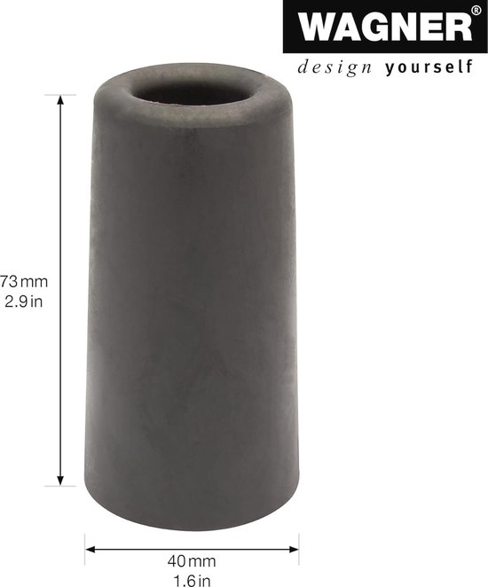 Vloer deurstopper/muur deurstopper - Ø 40 mm, hoogwaardig massief ...