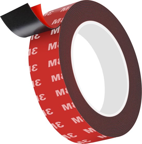 Dubbelzijdig plakband, extra sterk, montageband, waterdicht, hittebestendig, zwart,... | bol