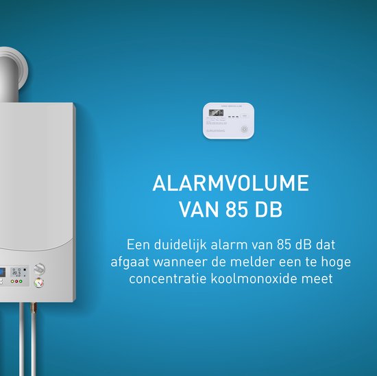 Grundig Koolmonoxidemelder - CO Melder met LCD Scherm - 10 jaar ...