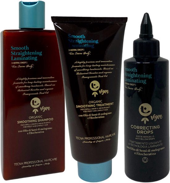 Tecna Smooth Straightening Laminating Organic Smoothing Shampoo 250ml ...