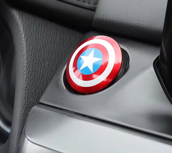 Contactsstart Knop - Captain America - Auto - Motor - Beschermhoes ...