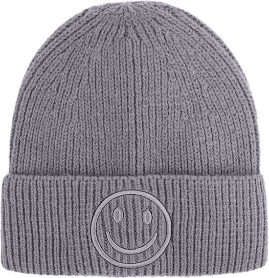 muts smiley - grijs | bol