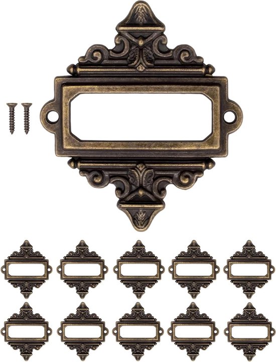 Labels window frame BAROCK bronze set of 10 - FUXXER® | bol