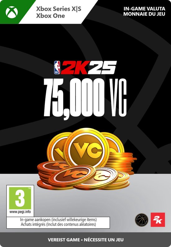 NBA 2K25: 75,000 Virtual Currency Pack - Xbox Series X|S/Xbox One - In ...