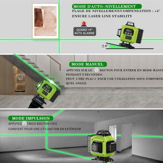 Bouwlaser - Bouw Laser - Laser Waterpas - Laser Zelfnivellerend ...