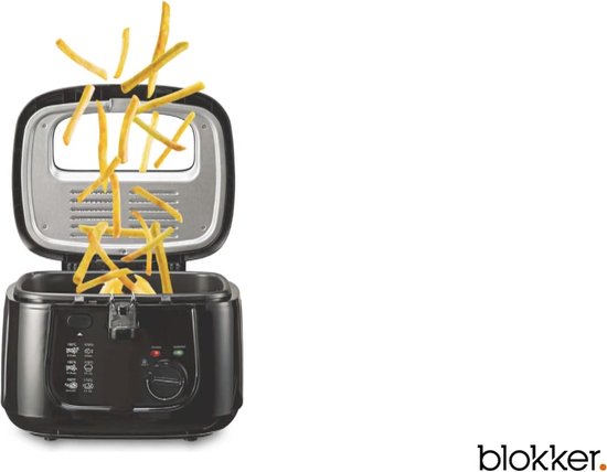 Blokker Frituurpan - 2,5 Liter - 1800W - Instelbare thermostaat ...