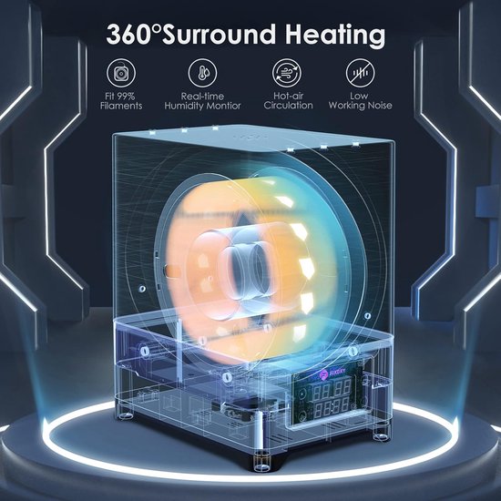 Equivera Filament Droger - Filament Dryer - 3D Printen - Verbeterd de ...