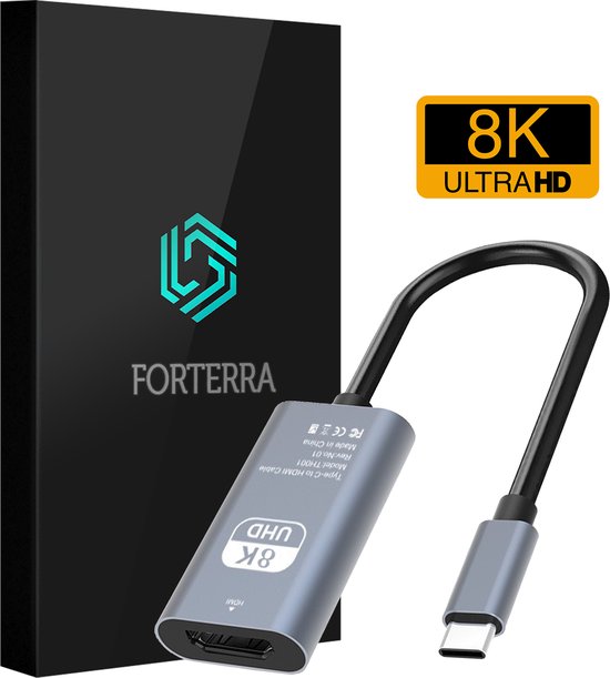 USB C naar HDMI - 8K 60 Hz USB C naar HDMI Adapter Kabel - 15 cm - Zwart | bol