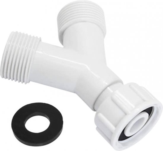 Y stuk kraan splitter - 3/4" - wasmachinekraan splitter - y stuk aanvoer kraan -... | bol