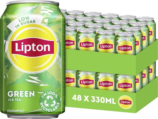 Lipton ice tea green pack - 48 x 330 ml | bol