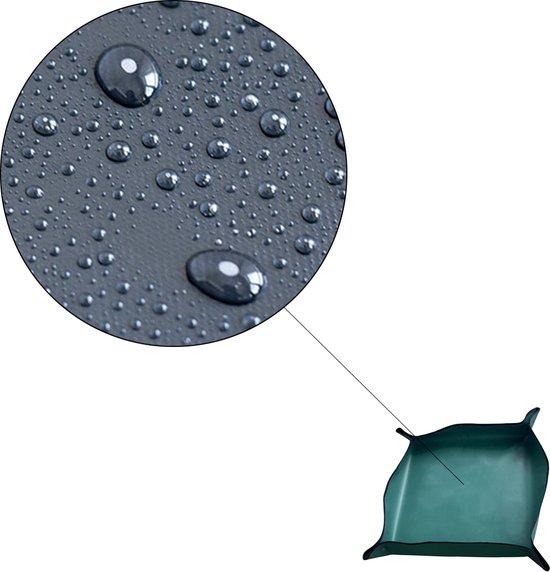 Verpotmat - 50 x 50 cm - Groen met Drukknopen - Waterdichte Mat ...