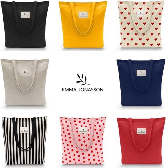 Jute tas - stijlvolle boodschappentas met ritssluiting en binnenzak ...