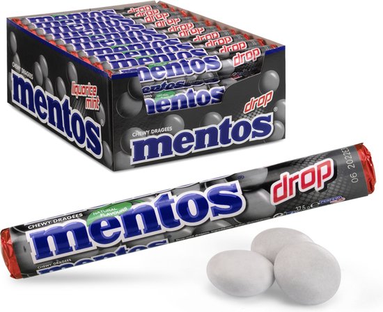 Mentos Drop Snoep Vegan 1x40rollen | bol