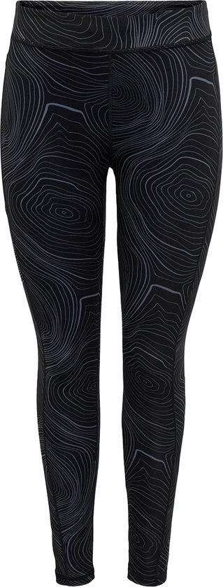 Only play lea 2 sten life high-waisted warm legging in de kleur zwart. | bol