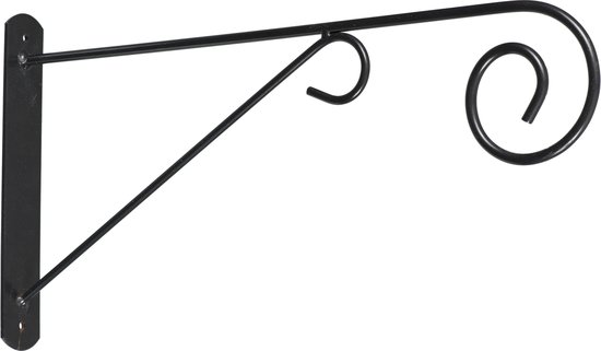 Nature Muurhaak - grijs - verzinkt staal/kunststof - 25 x 48 cm ...