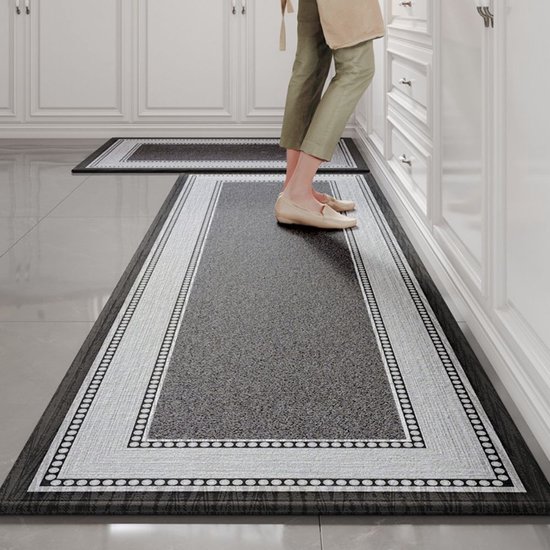 Keukenmat, wasbaar, antislip, geweven keukenmat, vlekbestendige mat ...