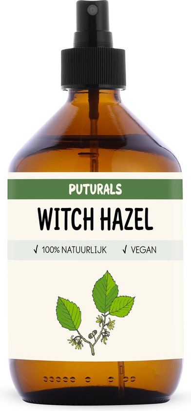 Puturals Witch Hazel 100% Natuurlijk - 500ml - Hamameliswater of ...