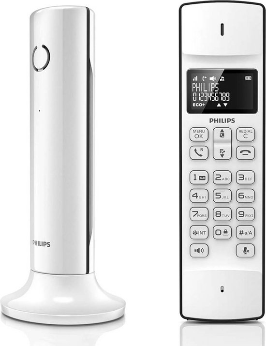 Philips huistelefoon Linea M4501W/01 - DECT telefoon - Wit | bol
