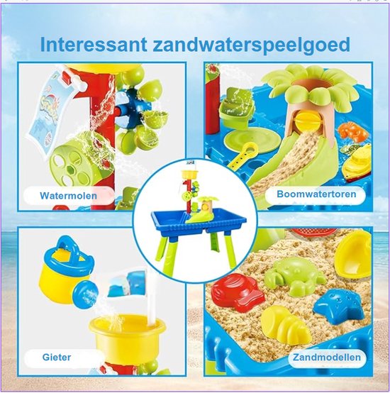 Waterspeeltafel - 4-in-1 watertafel Voor Kinderen - Watertafel - Medium ...