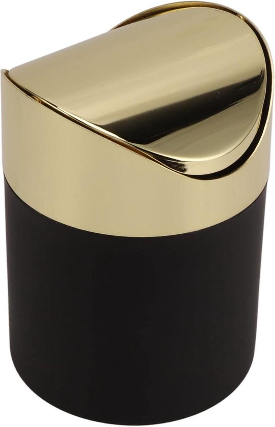 Mini Stainless Steel Clamshell Trash Can - Household Desktop Storage ...