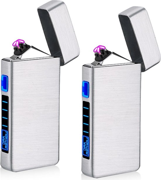 Elektronische aansteker - USB oplaadbaar - dubbele led - winddicht ...
