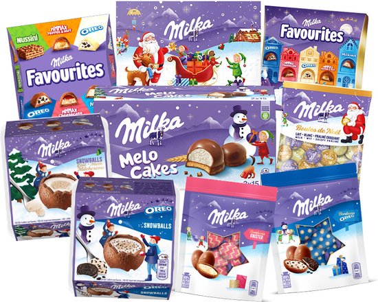 Milka Christmas tasting pakket XXL - mega kerstpakket met chocolade ...