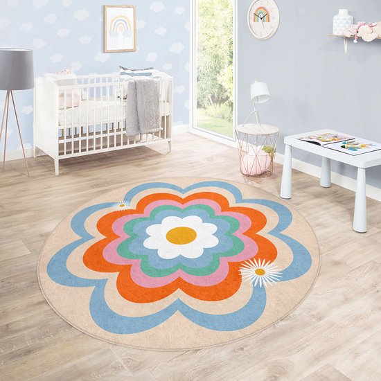 Kinderkamer Vloerkleed Rond Tapijt|Educatieve kindertapijten|Antislip ...