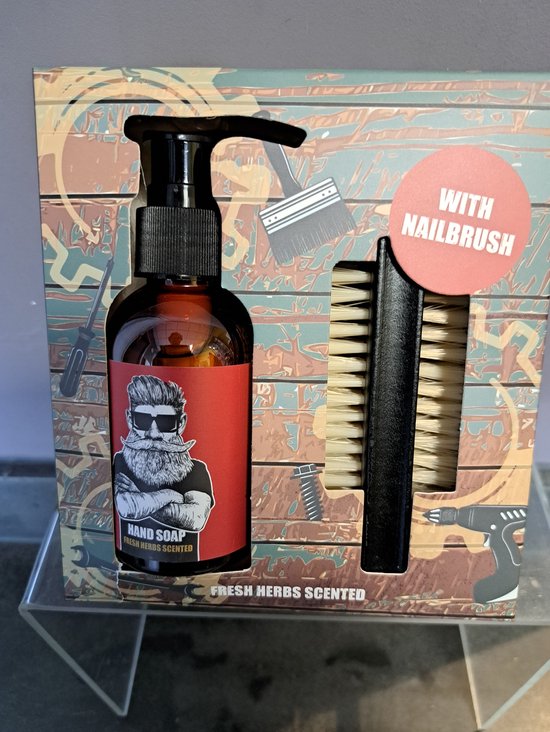 geschenk mannen - handzeep - nagelborstel - leuk cadeau - kerst - vader ...