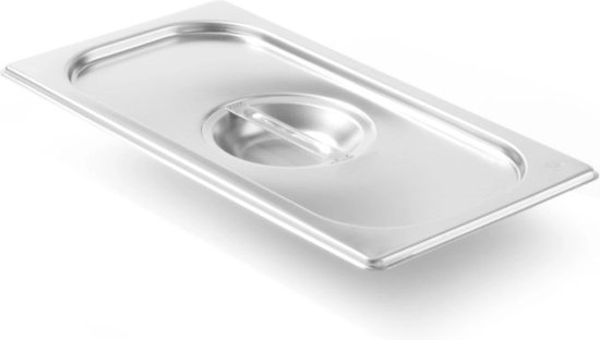 HENDI Deksel voor GN 1/9 bakken – roestvrij staal – 176x108 mm – vaatwasserbestendig | bol