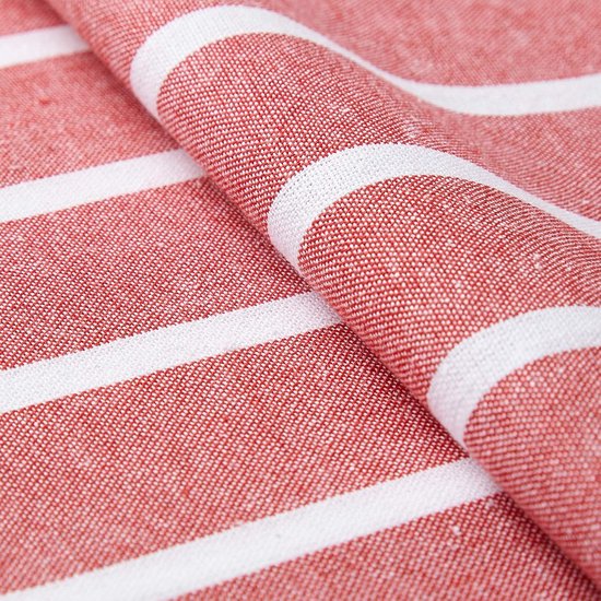 Riokem ® Tafelkleed Katoen Rechthoekig 140 x 180 cm Roma Rode Strepen ...