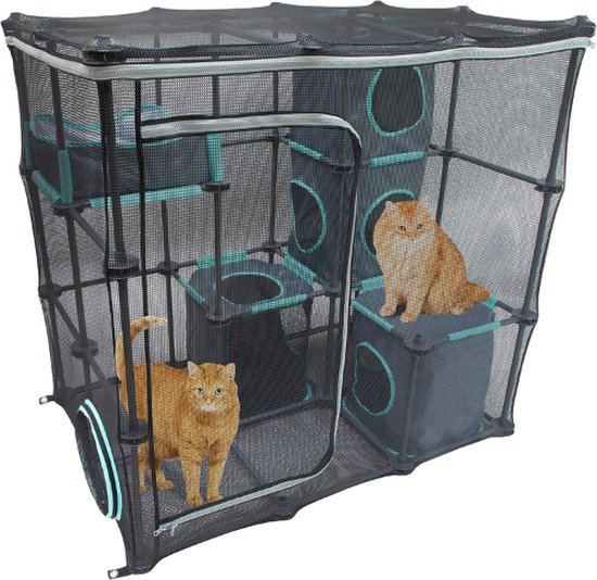 Luxe Kattenbench - Kattenren - Kattenkooi – Kattenhuis voor Buiten ...