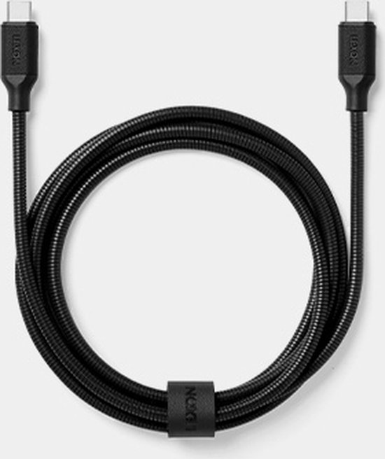 Lexon Design Metali-C Metallic USB-C Cable - Black | bol