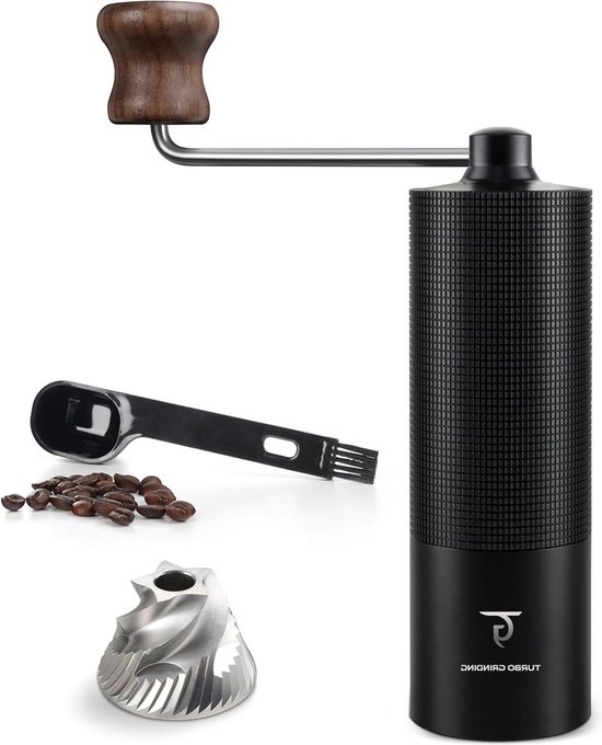 Koffiemolen - Roestvrijstalen Conische Braam - Aluminium Shell - Hand ...